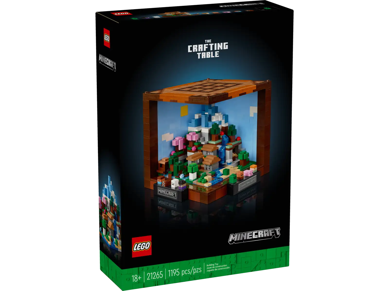 Novedad de LEGO®. 21265 Minecraft The Crafting Table